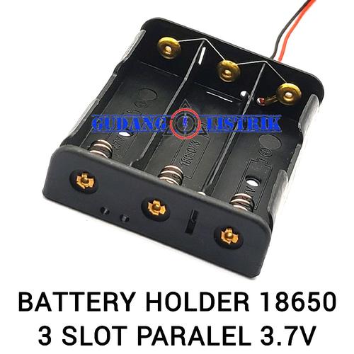 Jual Kotak Terminal Tempat Baterai Paralel Plus Kabel 3 Slot Battery ...