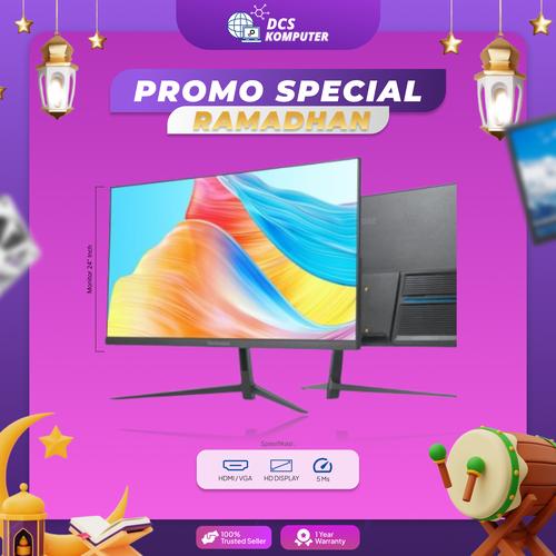 Promo Layar Monitor Led Gaming Editing Heovose FHD/QHD 24 Inch 75 Hz ...