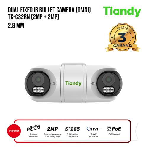 Promo TIANDY TC-C32RN 2MP+2MP DUAL FIXED IR BULLET CAMERA 2.8MM Cicil 0 ...