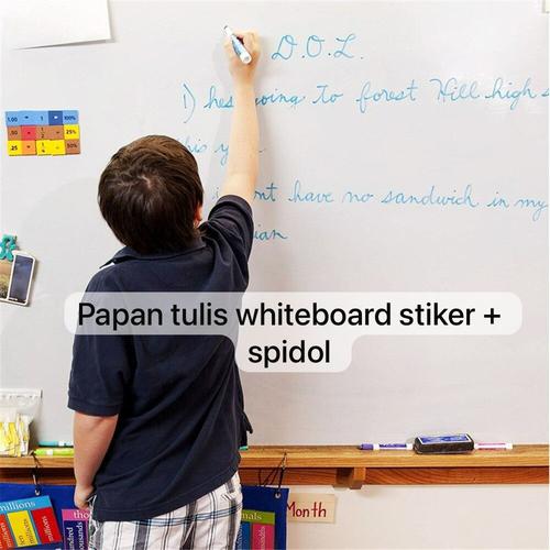 Jual Stiker Papan Tulis Putih Whiteboard Sticker Stiker Papan tulis ...