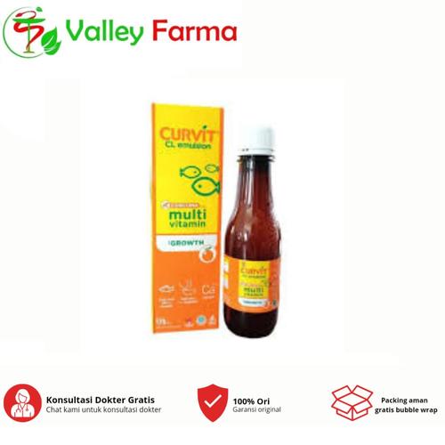 Jual Curvit CL Emulsion Multivitamin dan Suplemen Nafsu Makan Rasa ...