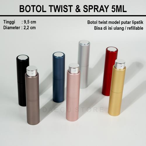Jual Botol Parfum Twist Spray 5ml - Travel Size - Refillable Model ...