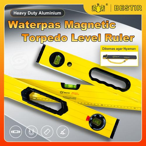 Promo Bestir Waterpas Magnetic Torpedo Level Ruler 600mm Heavy Duty ...