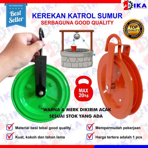 Jual Katrol Kerekan Roda Sumur Bangunan Kuat / Krekan Air Pulley Tukang ...