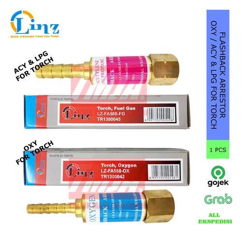 Jual LINZ Flashback Arrestor For Torch Oxygen / Acetylene & LPG Fuel ...