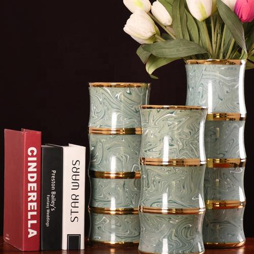 Jual Vase Bunga Hias Model Bambu Unik / Bamboo Ceramic Vase EB DINING ...