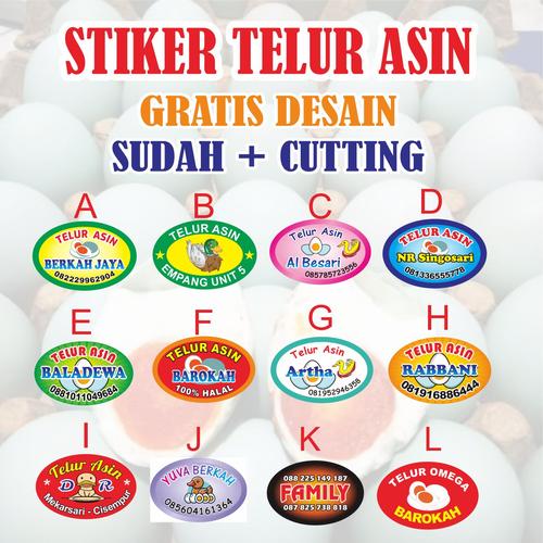 Jual STIKER LABEL UNTUK TELUR ASIN TERMURAH - BEBAS DESAIN SESUAI ...