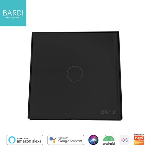 Promo BARDI Smart Wall Switch EU1 Gang HITAM Saklar WiFi Touch Sentuh ...