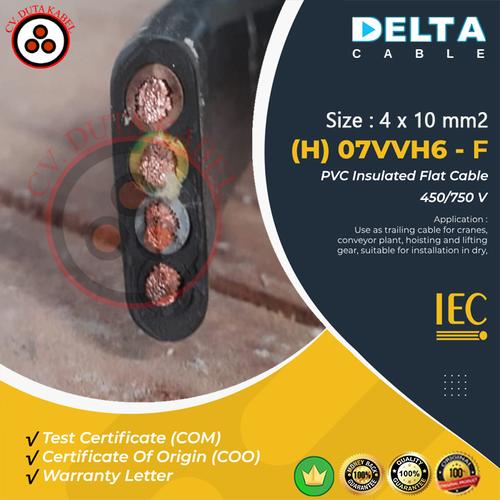 Jual Kabel H07VVH6-F / H07VVH6F 4Gx10 mm2 MERK DELTA /KABEL FLAT/KABEL ...