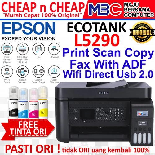 Jual Epson L5290 Print Scan Copy Wifi ADF A4 Printer EcoTank L 5290 All ...