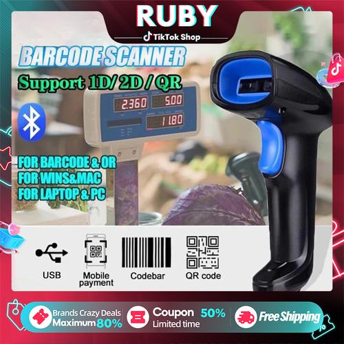 Promo Scanner Barcode 1D AutoScan Support Scanner Wireless Bluetooth Cocok Untuk Keperluan Scan ...