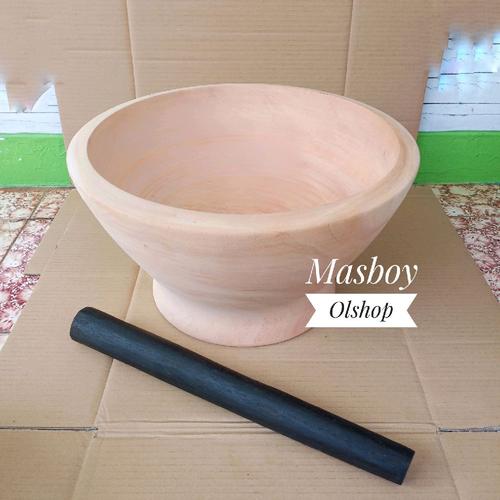 Jual Lumpang Kayu Jumbo 44 cm / Dulang Kayu Jadul / Alu Tumbukan ...