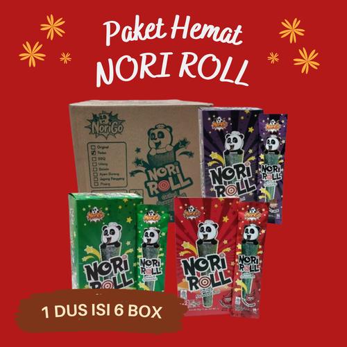 Jual (1 DUS ISI 6 BOX) NORI ROLL NORIGO | RUMPUT LAUT ROLL CRISPY ...
