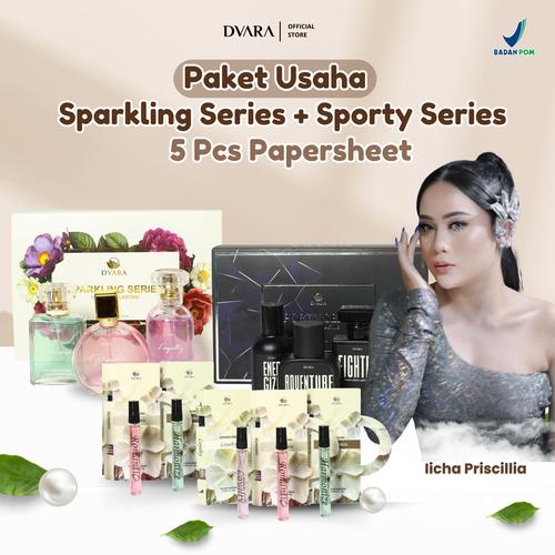 Promo Special paket usaha bundling with kak licha priscilla sporty sparkling paper sheet Parfum ...
