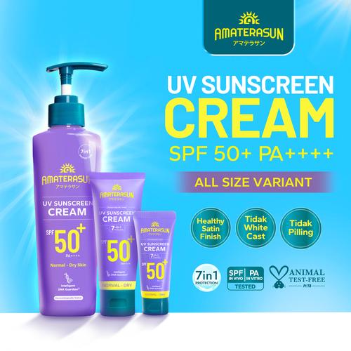 Jual AMATERASUN [REAL SPF Certified] UV Sunscreen Cream SPF 50+ PA ...