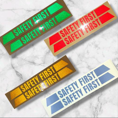 Jual Cutting Sticker Safety helmet Safety First Stiker - merah ...