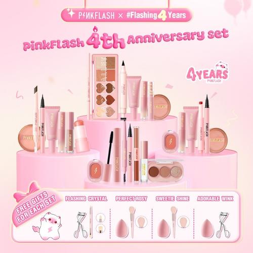 Promo PINKFLASH #Flashing4Years 4th Anniversary Edition Makeup Kit ...