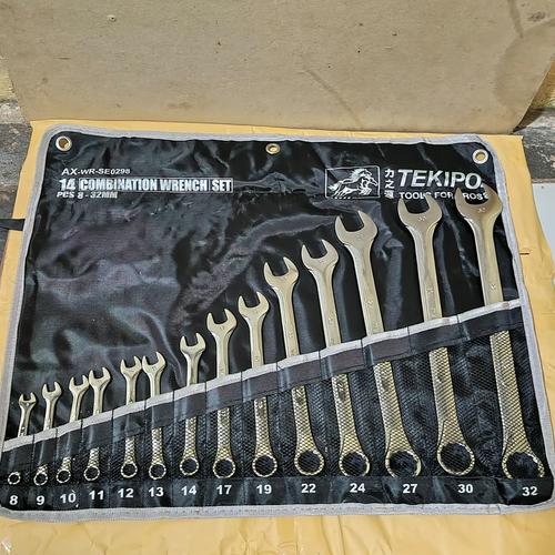 Promo TEKIRO KUNCI RING PAS SET 14 PCS 8-32MM COMBINATION WRENCH SET 14PCS - MEREK TEKIRO - Kota ...