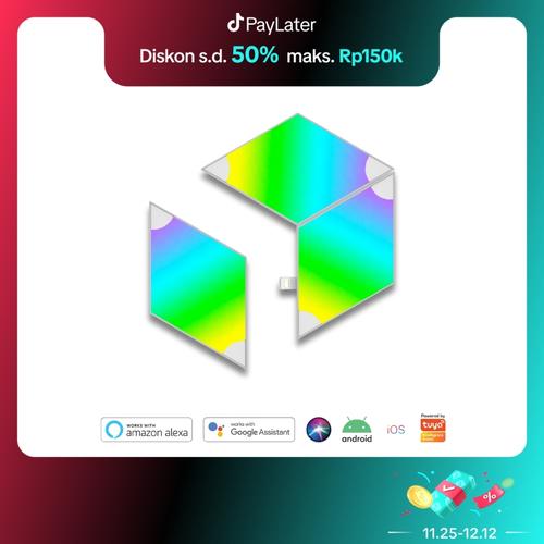 Promo BARDI Parallelogram Panel Expansion Kit Lampu Rgb Cicil 0% 3x ...