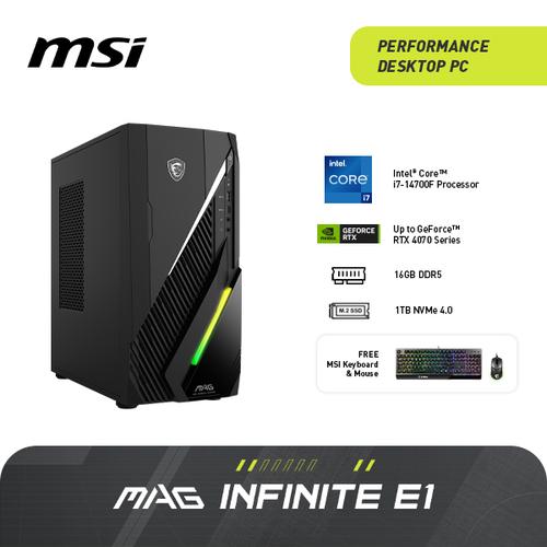 Promo MSI MAG Infinite E1 14th AI Desktop [i7-14700 | RTX 3050 6GB ...