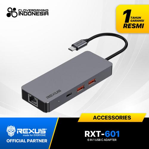 Jual Rexus USB RXT-601 Converter 6in1 USB HUB 6 Port Type C - Kota ...