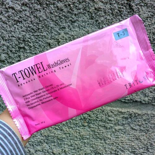 Jual Tissue Mandi Waslap Basah Sekali Pakai Wash Gloves Kemping T-Towel ...