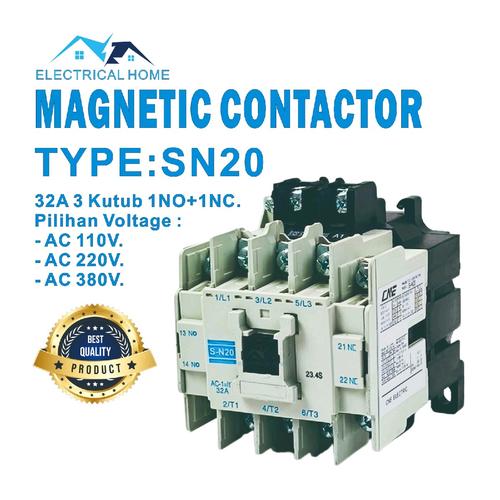 Jual MAGNETIC CONTACTOR SN-20 220VAC - AC 220V - Kota Surabaya ...