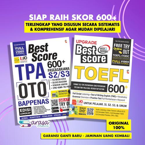 Jual TERMURAH!! PAKET BUKU TPA & TOEFL BEST SCORE 600 PLUS DVD DAN ...