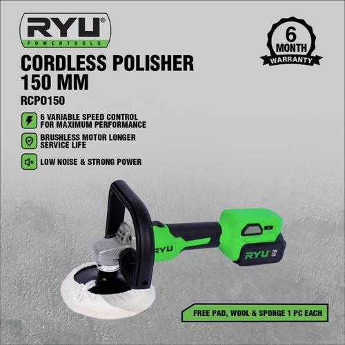 Promo RYU Mesin Poles Batterai 150 mm Cordless Polisher RCPO150 Cicil 0 ...