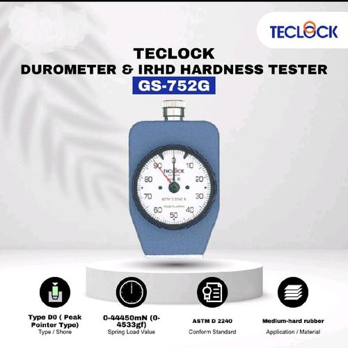 Jual TECLOCK GS-752G Durometer Hardness Tester 44450mN Shore D0 Medium ...