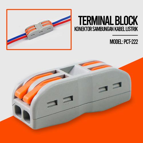 Promo Terminal Block Konektor Sambungan Kabel Listrik 1PCS - Gray ...
