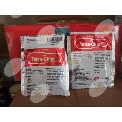 Jual VITA TETRACHLOR TETRA CHLOR ISI 10 KAPLET - obat unggas - kemasan ...