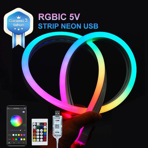 Promo Lampu LED RGB 5 Volt Remote Control dan Antarmuka USB Bluetooth Ambient Light Strip 2-5 ...