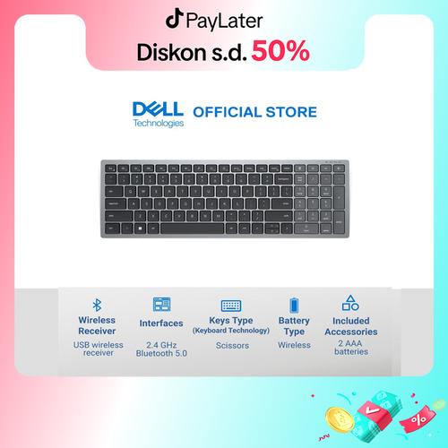Promo Dell Compact Multi-Device Wireless Keyboard - KB740 Cicil 0% 3x ...