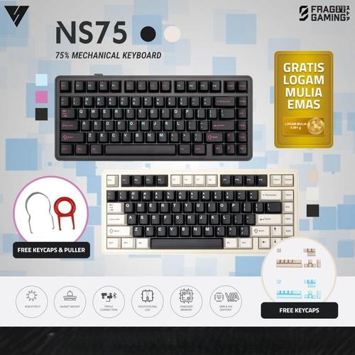 Jual Vortexseries NS 75 Vortex NS75 NS-75 QMK/VIA Wireless Tri Mode 75% ...