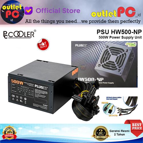 Jual PCCOOLER PSU HW500-NP 500 WATT PLUSES POWER SUPPLY UNIT 500W NP500 ...
