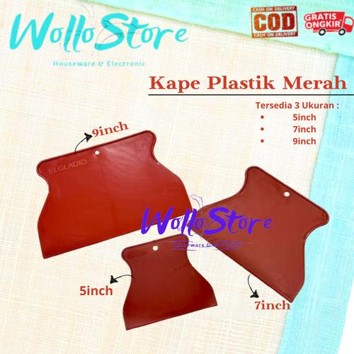 Jual Kape Plastik Merah / PVC Scrap / Scrapper 5inch / 7inch / 9inch ...