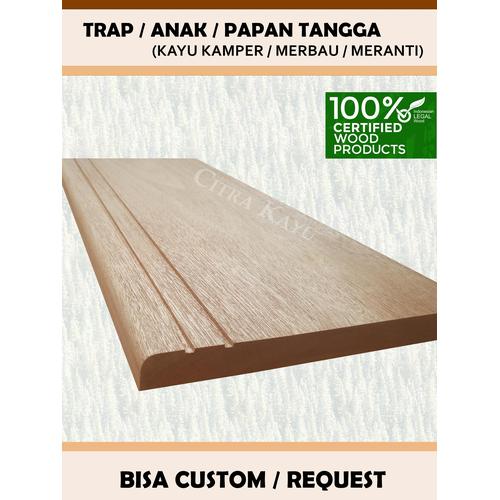 Jual TRAP TANGGA / PAPAN / ANAK TANGGA KAYU SOLID KAMPER / MERBAU ...
