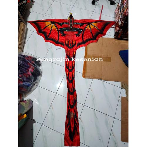 Jual Layangan Naga , Mainan layang-layang bisa di lipat dan ada 4 warna ...