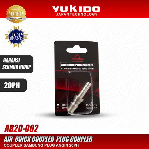 Promo Coupler Angin Quick Plug YUKIDO 20PH 1/4" AB20-002 - Sambungan ...
