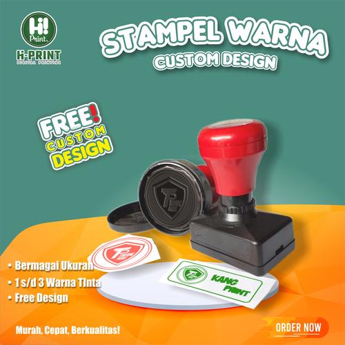 Jual Cetak Stampel Custom Desain,Stample Flash Berwarna - KECIL, 1 ...