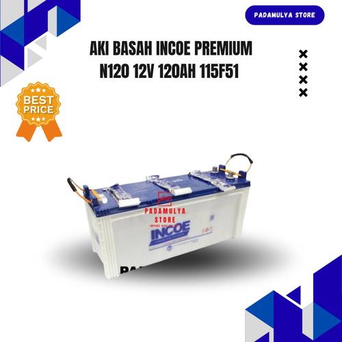 Jual Aki Basah Incoe N120 12V 120Ah 115F51 Battery Kapal Genset Solar ...