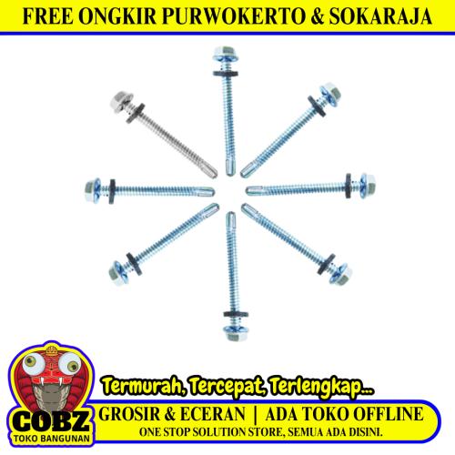 Jual 50 MM / TM Roofing Baut Sekrup Atap Baja Ringan Putih Biji - Kab ...