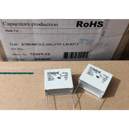 Jual 10PCS 100% New Imported KNB1560 275VAC 225K 225 2.2UF MKP X2 ...