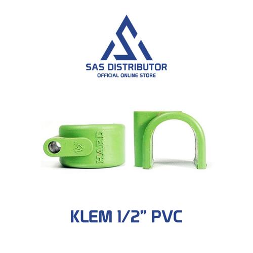 Jual Klem Pipa 1/2" inch HARD / Klem 1/2" inch PVC / Pipe Clamp / Klem ...