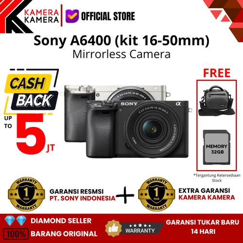 Promo Sony Alpha a6400 / Sony 6400 kit 16-50mm Kamera Mirrorless ...