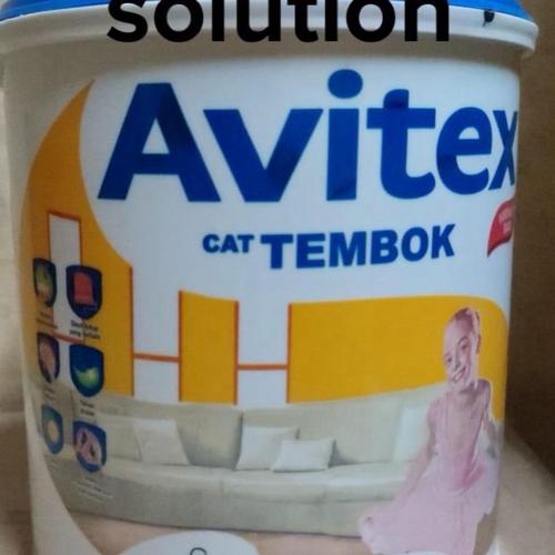 Jual Cat Tembok Avitex 5kg 5 kg Cat dinding Putih Galon avitex Ready ...