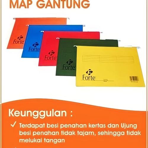 Jual Map Gantung FORTE Warna / Hang Map / Hanging Map - Merah - Kab ...