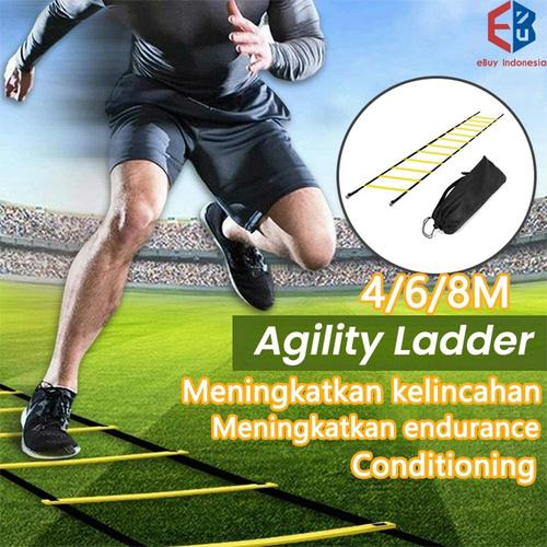 Promo 4M/6M/8M Agility Ladder Premium Agility Ladder Svarga Tangga Tali ...