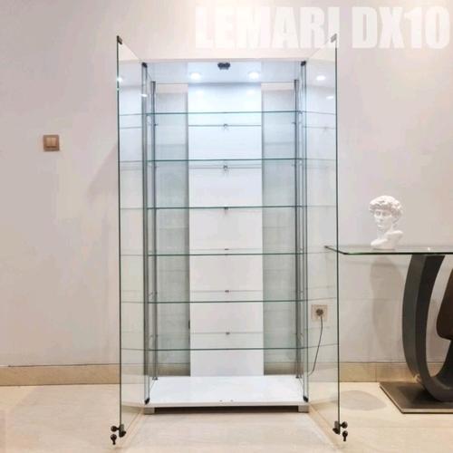 Jual LEMARI PAJANG DX10 KACA DISPLAY MINIMALIS KOLEKSI RAK KOLEKSI ...